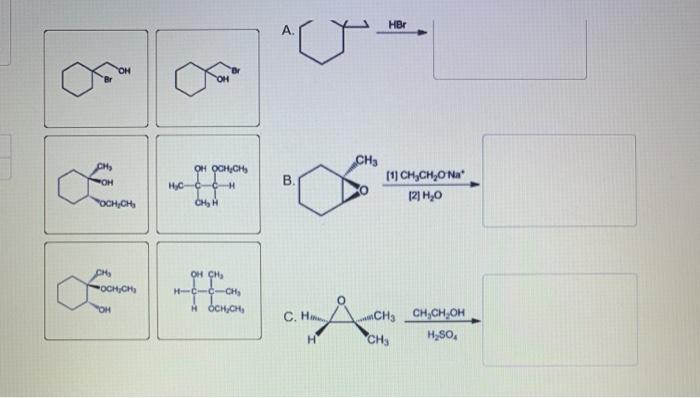 Solved Determine the product for each reaction. HBO A. CHE | Chegg.com