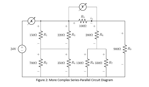 Solved Figure 2: More Complex Series-Parallel Circuit | Chegg.com