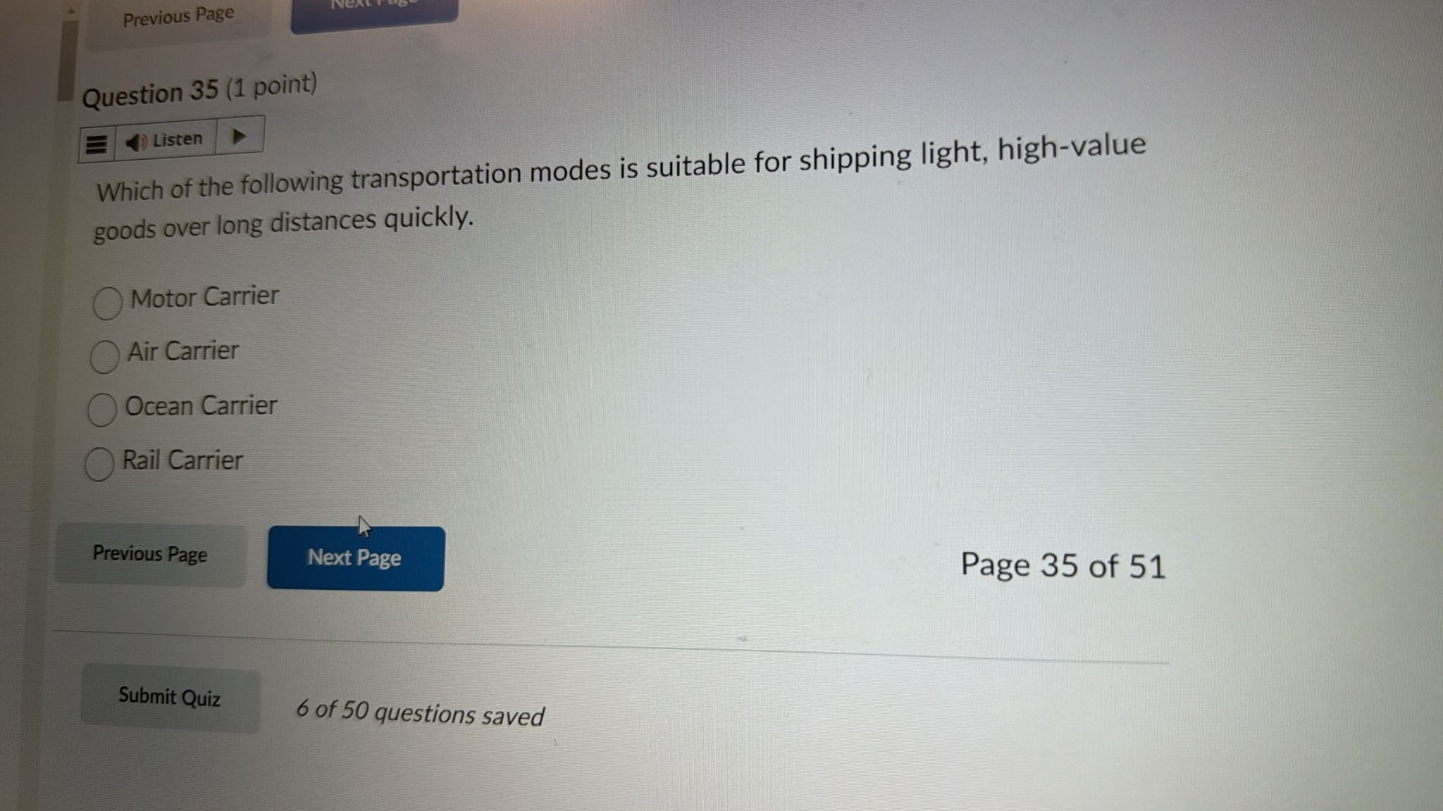 Solved Question 35 (1 ﻿point)Which of the following | Chegg.com