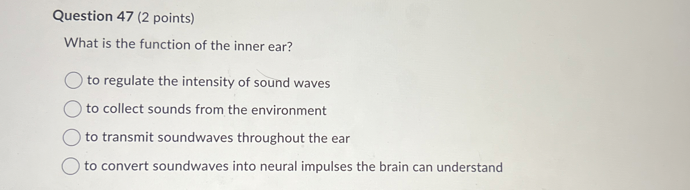 Solved Question 47 (2 ﻿points)What is the function of the | Chegg.com