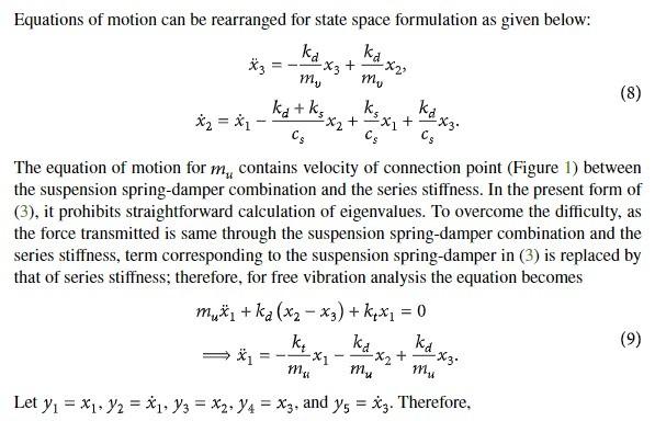 Solved ka my kg ) X2 + Equations of motion can be rearranged | Chegg.com