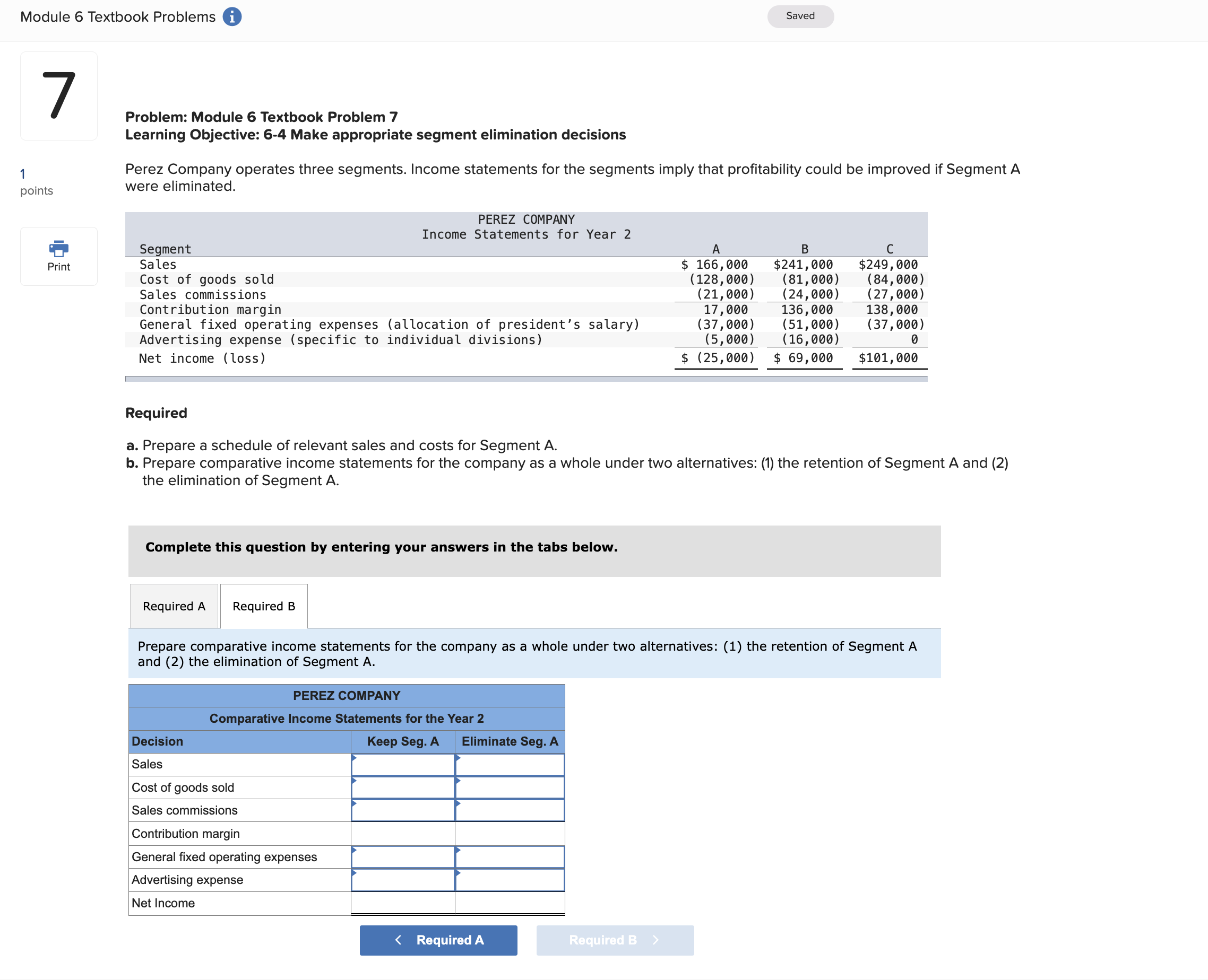 Solved 7pointsproblem Module 6 ﻿textbook Problem 7learning 0334