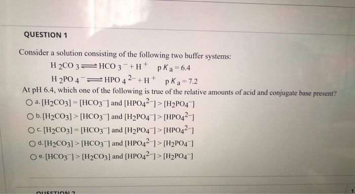 Solved QUESTION 1 Consider a solution consisting of the | Chegg.com