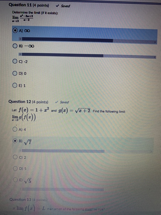 Solved Question 9 (4 points) Saved Which of the following is | Chegg.com Solved Question 9 (4 points) Saved Which of the following is | Chegg.com