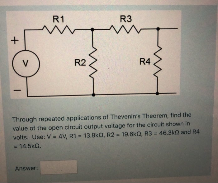 Solved R1 R3 + m V R2 R4 - Through repeated applications of | Chegg.com