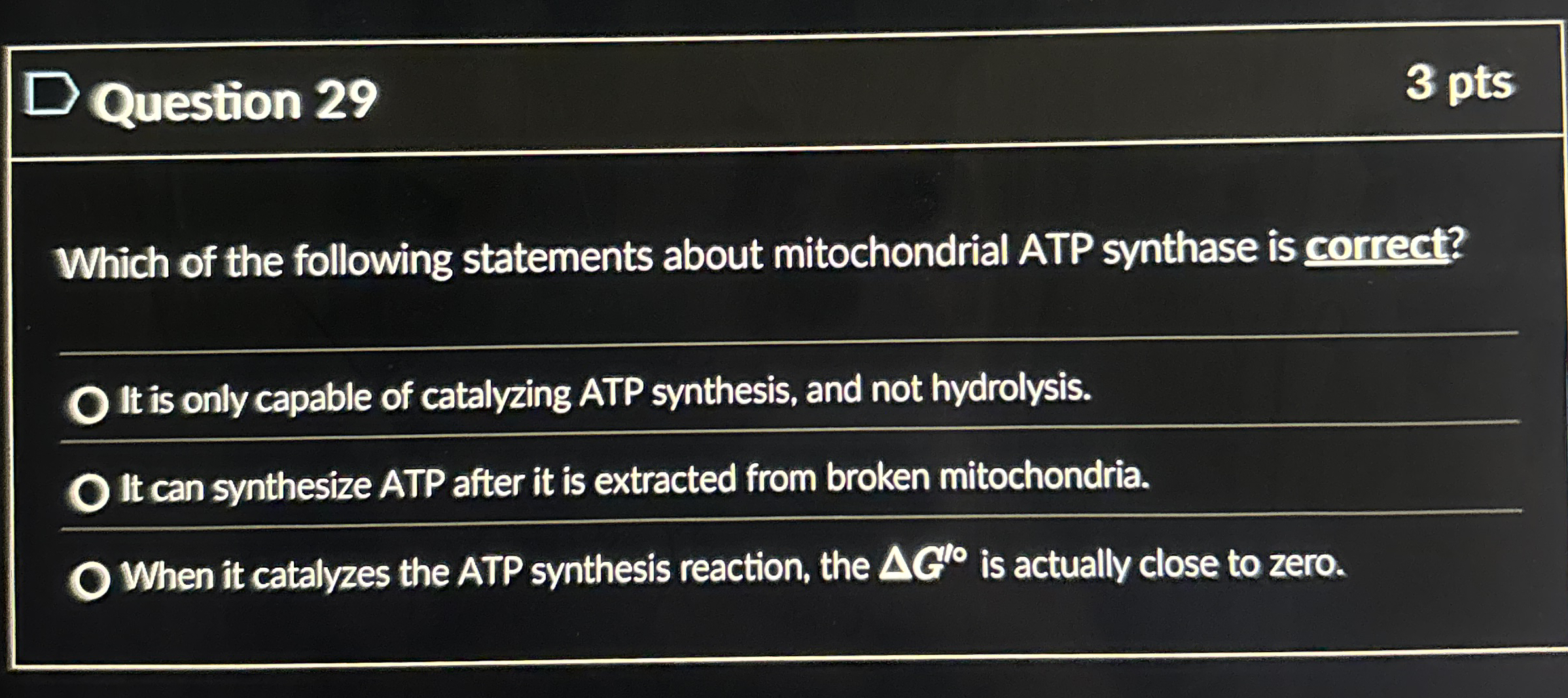 Solved DQuestion 293 ﻿ptsWhich of the following statements | Chegg.com