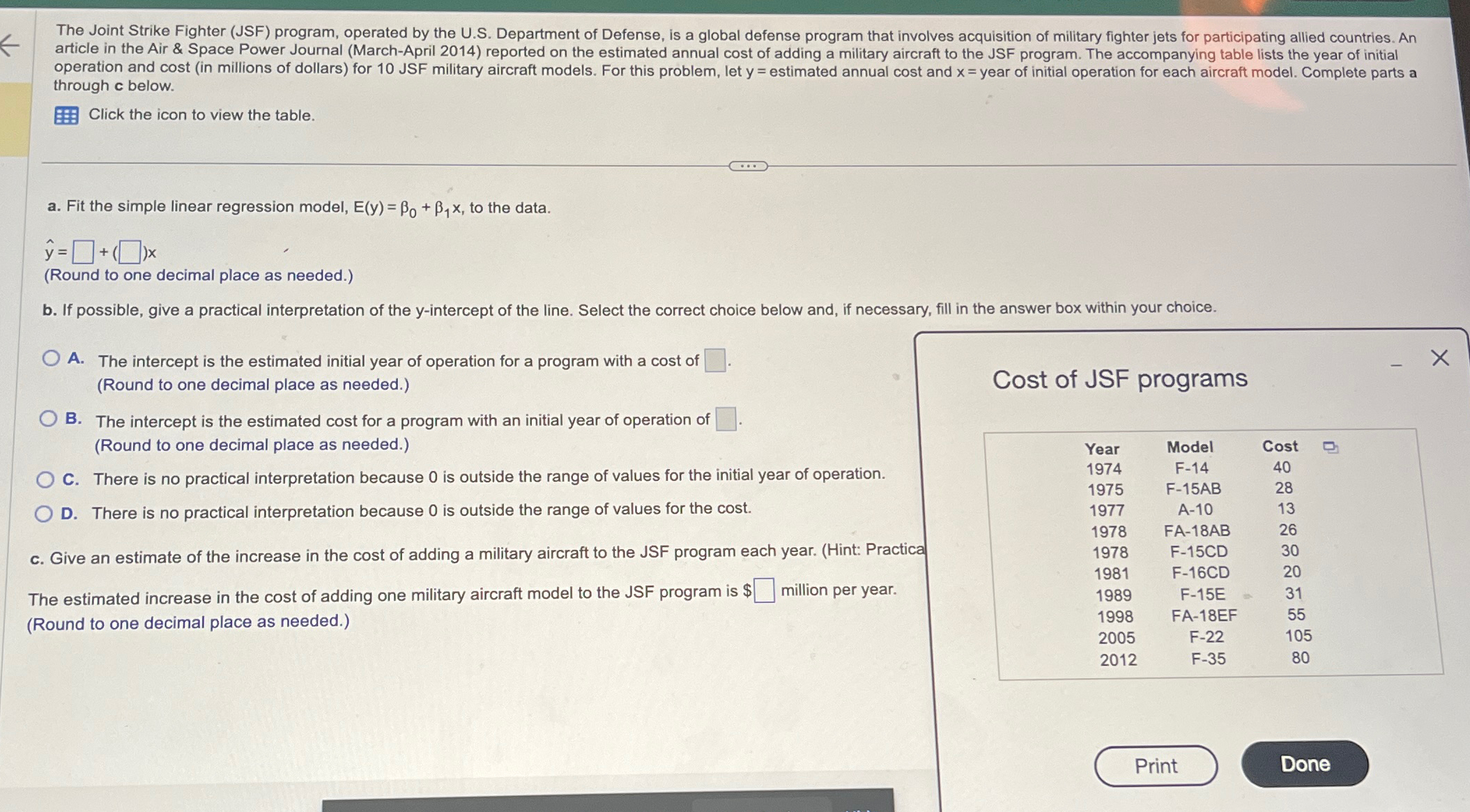 Solved through c ﻿below.Click the icon to view the table.a. | Chegg.com
