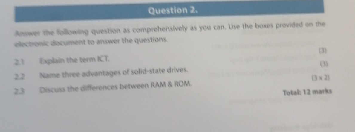 Solved Question 2.Answer the fobwing question as | Chegg.com