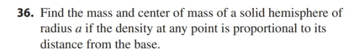 Solved Find the mass and center of mass of a solid | Chegg.com