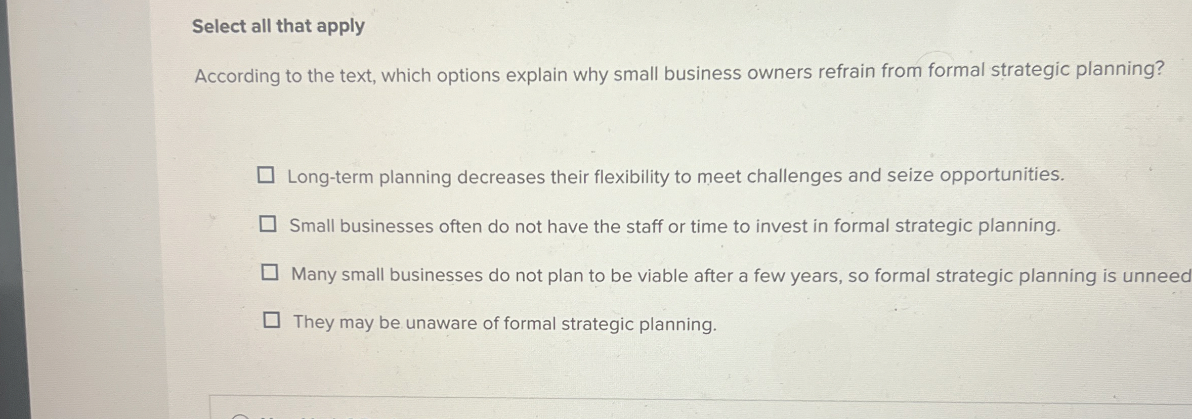 Solved Select all that applyAccording to the text, which | Chegg.com