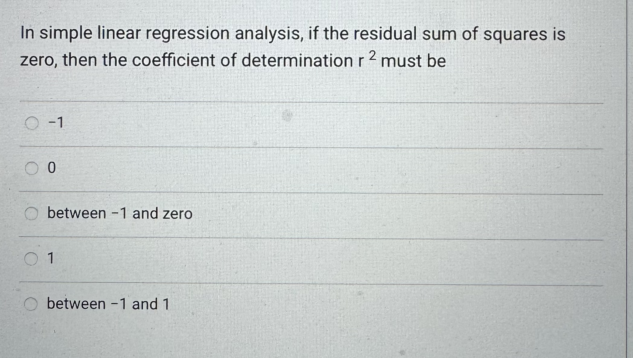 Solved In simple linear regression analysis, if the residual | Chegg.com