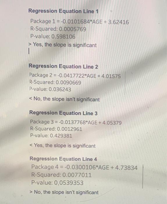 Solved need help please i need to find out if the slope is | Chegg.com
