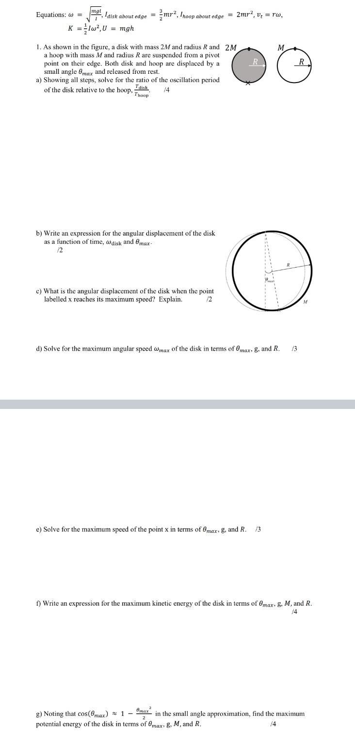 Solved Equations: | Chegg.com