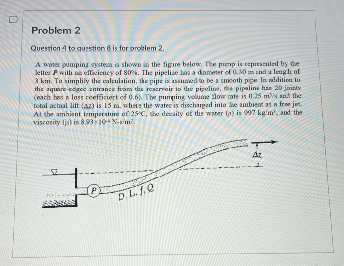 Solved Problem 2 Question 4 to question 8 is for problem 2. | Chegg.com