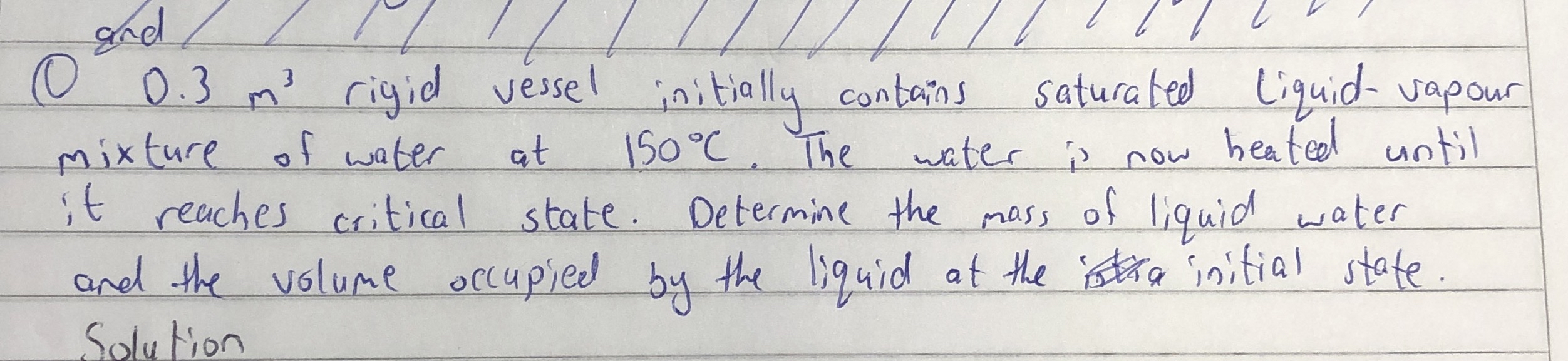 Solved (1) 0.3m3 ﻿rigid vessel initially contains saturated | Chegg.com