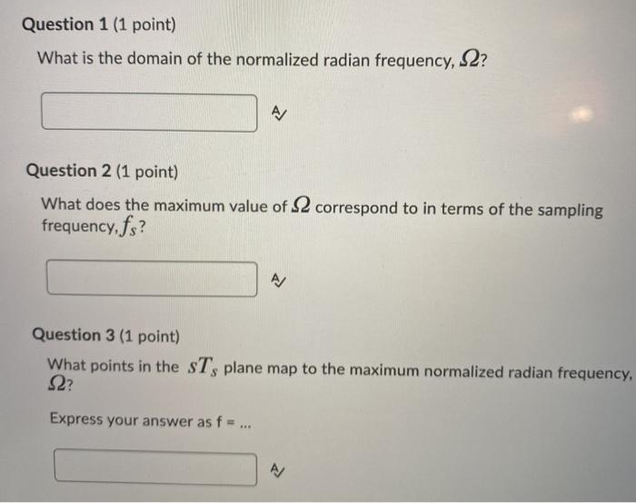 Solved Question 1 (1 point) What is the domain of the | Chegg.com