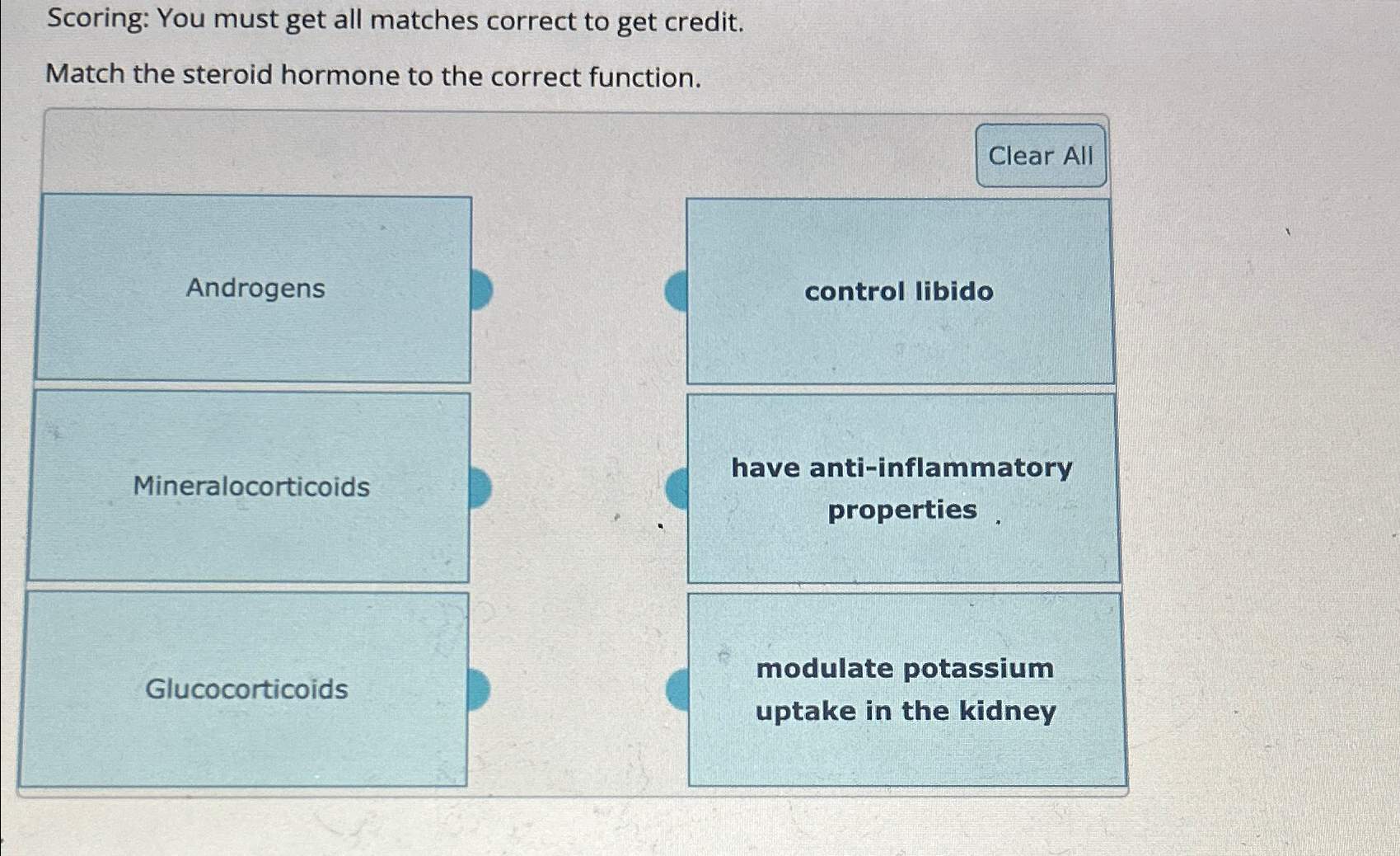 Solved Scoring: You must get all matches correct to get | Chegg.com