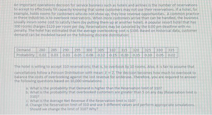 Solved An important operations decision for service business | Chegg.com