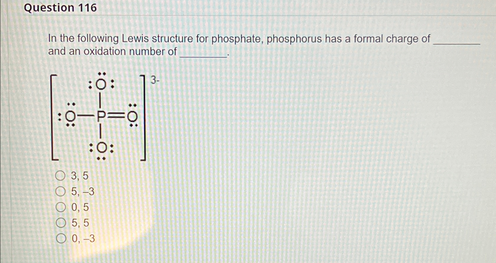 Solved Question 116In the following Lewis structure for | Chegg.com