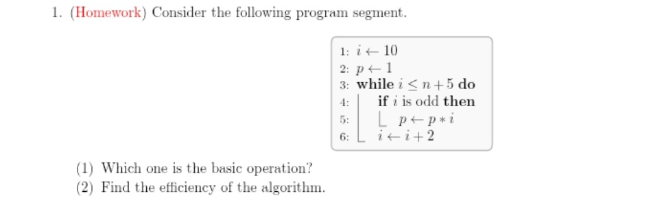 Solved (Homework) ﻿Consider the following program | Chegg.com