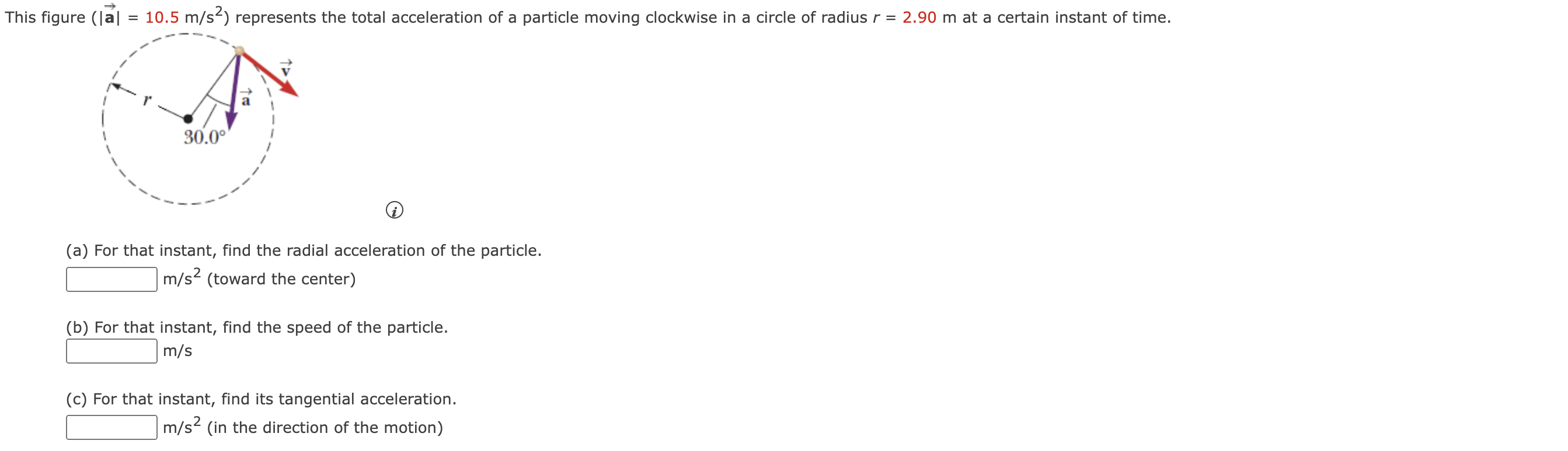 Solved This figure (|vec(a)|=10.5ms2) ﻿represents the total | Chegg.com
