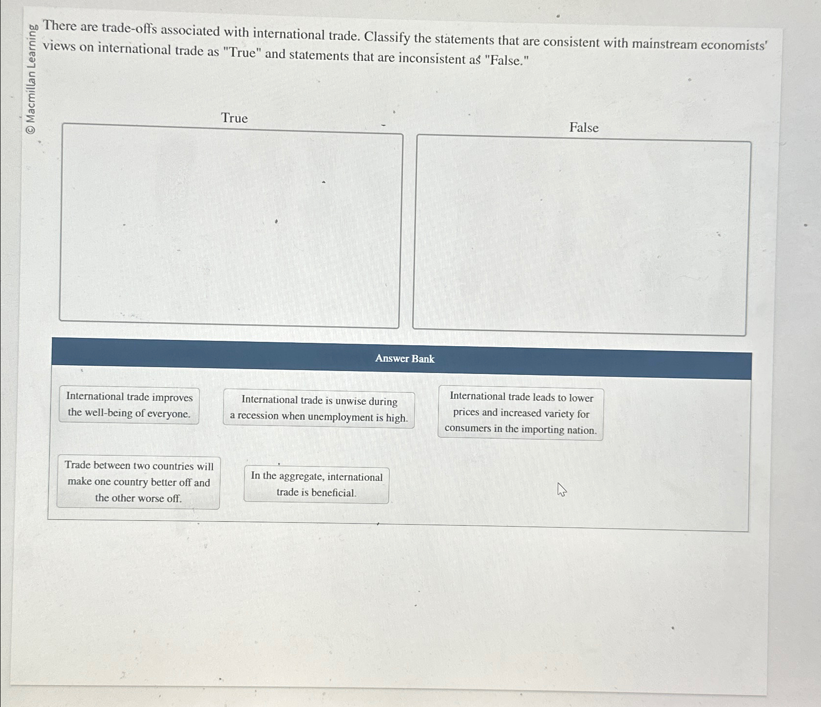 Solved as There are trade-offs associated with international | Chegg.com