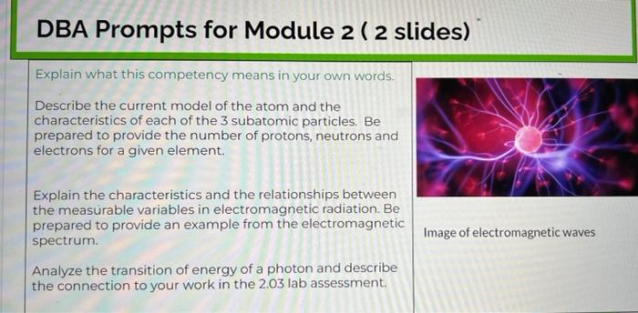 Solved DBA Prompts for Module 2 ( 2 slides) Explain what | Chegg.com