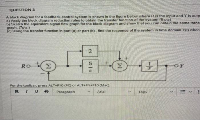 Solved A) apply the block diagram reduction rules to obtain | Chegg.com