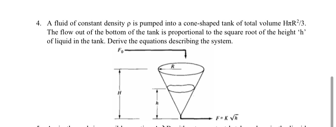 Solved 4. ﻿A fluid of constant density \( \rho \) ﻿is pumped | Chegg.com