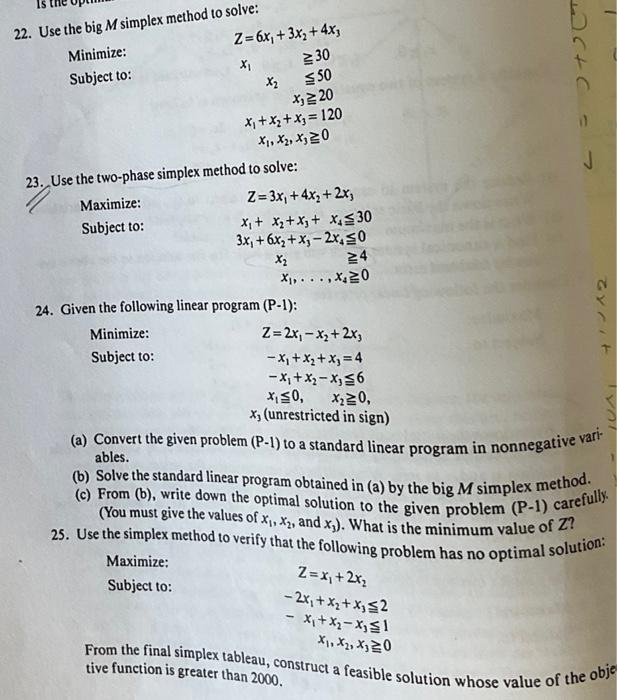 Solved Minimize: Subject to: | Chegg.com