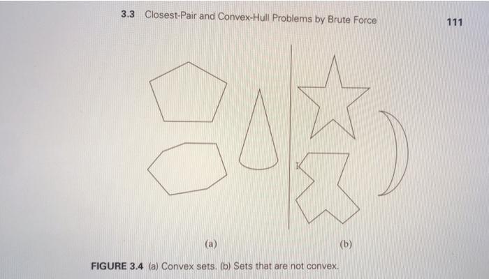 Solved 3.3 Closest-Pair and Convex-Hull Problems by Brute | Chegg.com