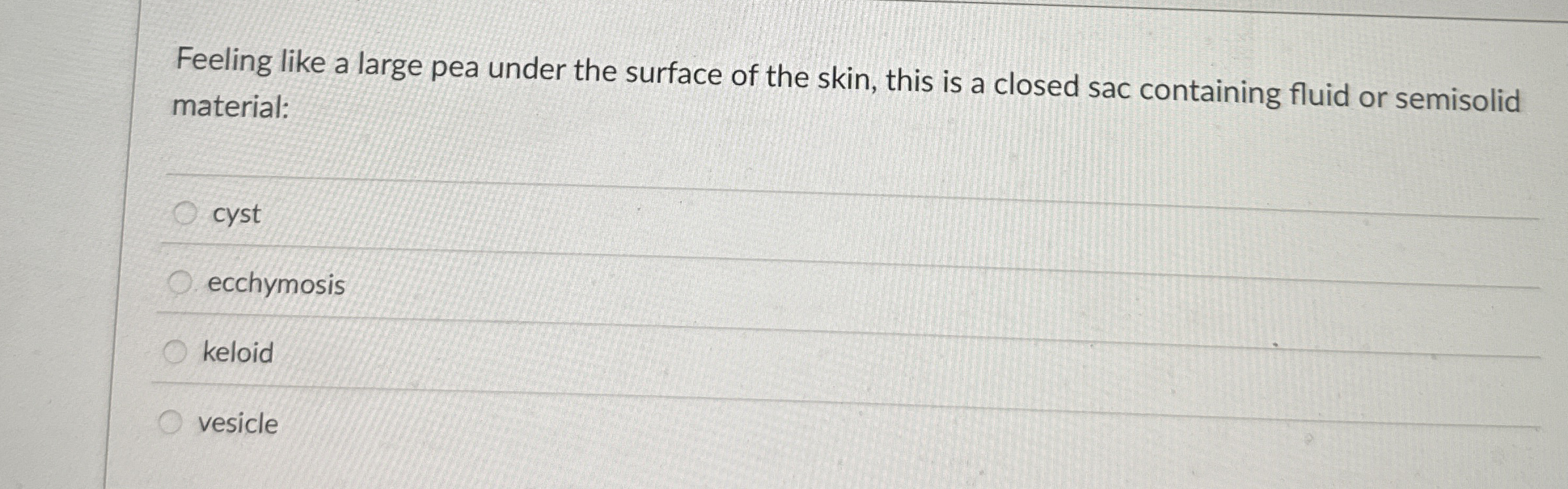 Feeling like a large pea under the surface of the | Chegg.com