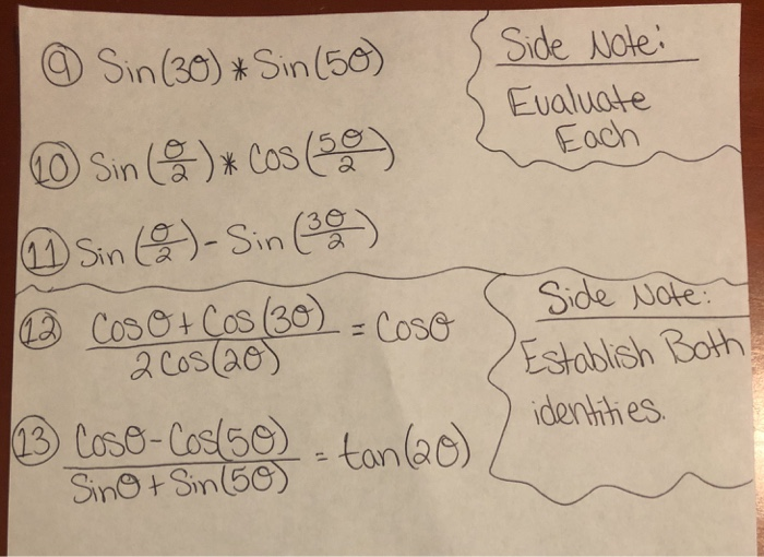 Solved 9 . Sin 20° * Cos 80 - Cosao * Sin 80° ② tan 40°-tan | Chegg.com