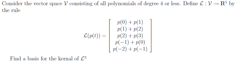 Solved Consider the vector space V ﻿consisting of all | Chegg.com