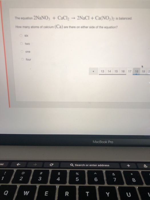 Solved The equation 2NaNO; + CaCl2 → 2NaCl + Ca(NO) in | Chegg.com