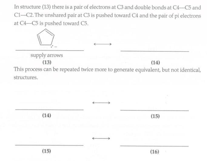 Solved In structure (13) ﻿there is a pair of electrons at C3 | Chegg.com
