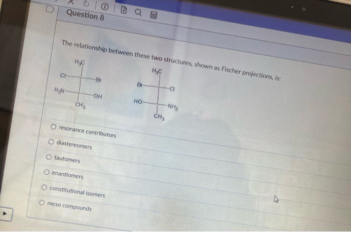 Solved The relationship between these two structures, shown | Chegg.com