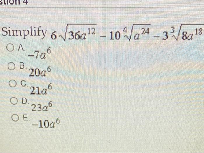 Solved Question 5 10 2 7 7 Simplify 1 14 OA. ОВ. 1 19 OC 11 | Chegg.com