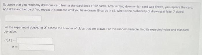 Solved Suppose that you randomly draw one card from a | Chegg.com