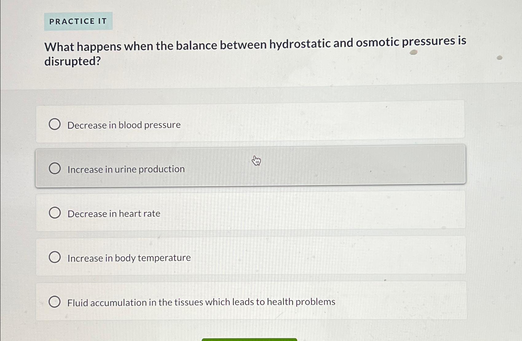 Solved What happens when the balance between hydrostatic and | Chegg.com