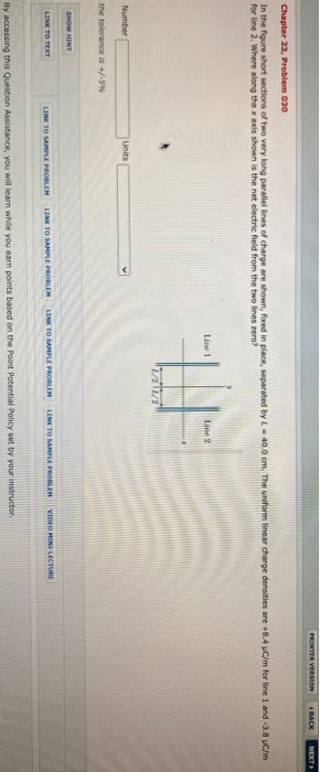 Solved PRINTER VERSION 4 BACK NEXT Chapter 23, Problem 030 | Chegg.com