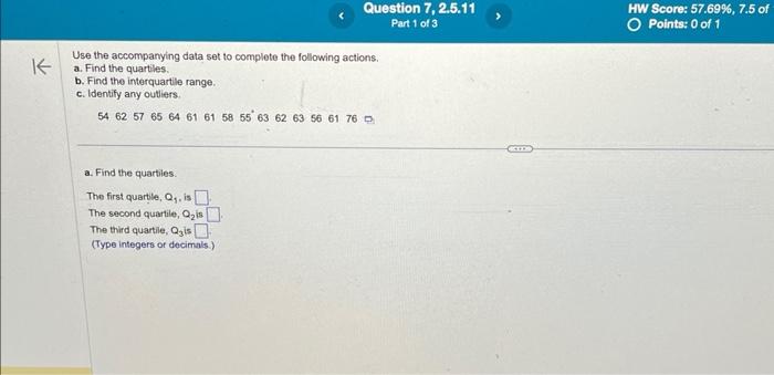 Solved Construct a data set that has the given statistics. | Chegg.com