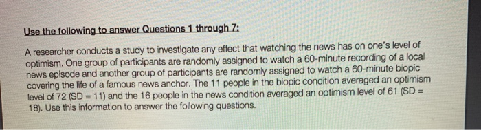 Solved Use the following to answer Questions 1 through 7: A | Chegg.com Solved Use the following to answer Questions 1 through 7: A | Chegg.com