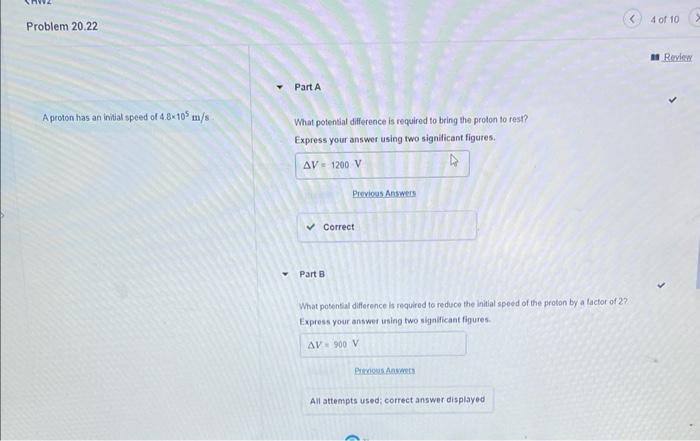 Solved A proton has an initial speed of 4.8×105 m/s What | Chegg.com