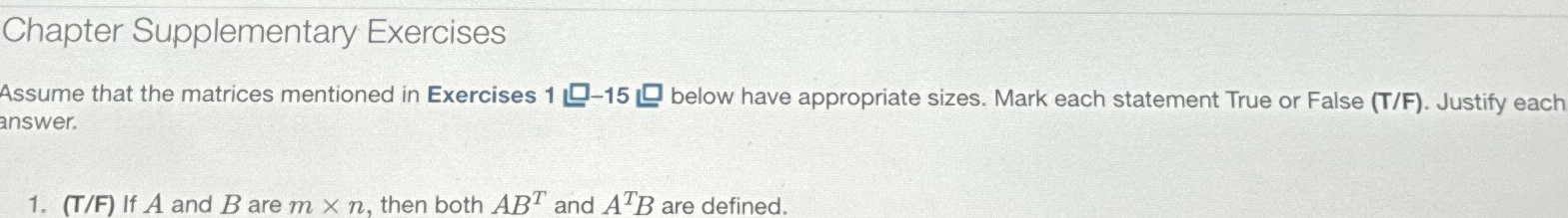 Solved Chapter Supplementary ExercisesAssume that the | Chegg.com