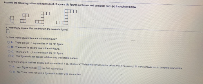 Solved Assume the following pattern with terms built of | Chegg.com