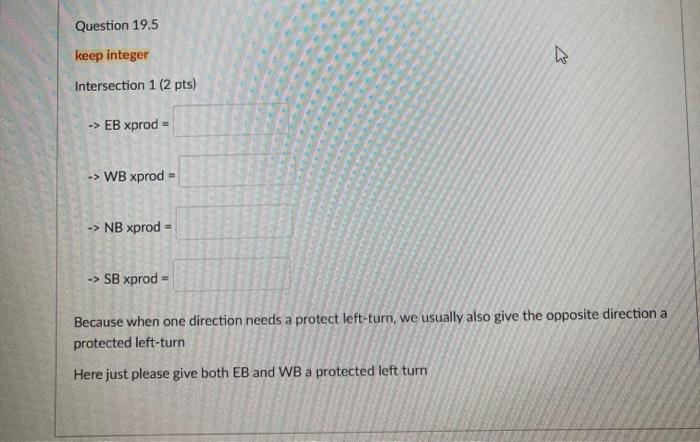 Solved 19-5. Develop a signal timing for the intersection | Chegg.com