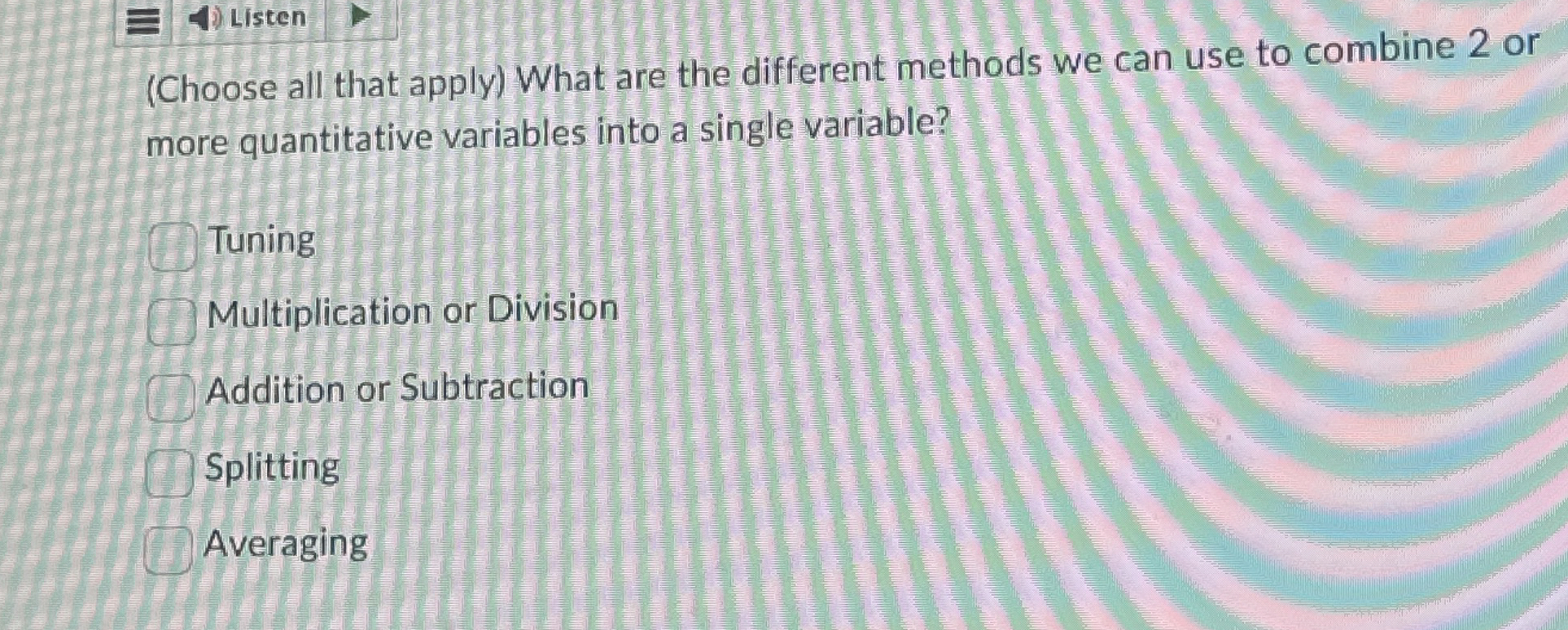 Solved (Choose all that apply) ﻿What are the different | Chegg.com