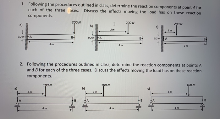 Solved 1. Following the procedures outlined in class, | Chegg.com
