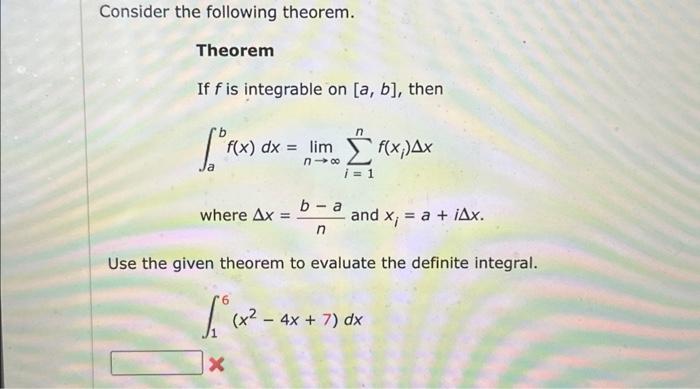 Solved Consider the following theorem. Theorem If f is | Chegg.com